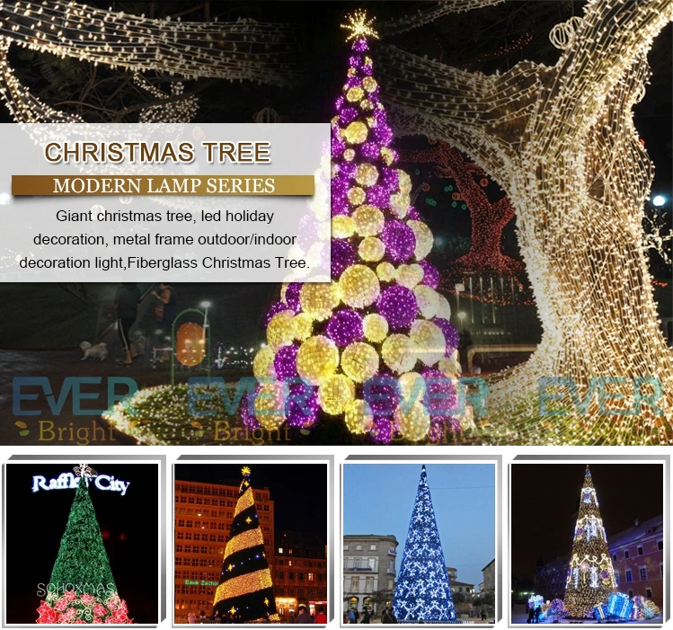 Custom Commercial 5m 6m 7m 10m 15m 20m Outdoor Giant Christmas Tree ...