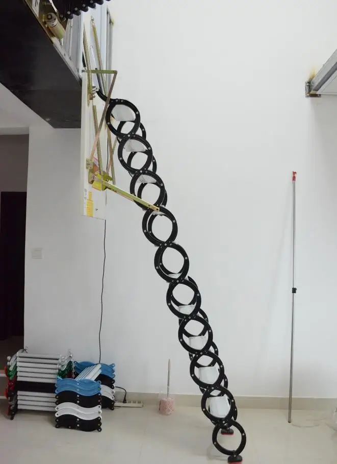 Aluminium Wall Mounted Folding Loft Ladder for Attic Access - Space ...