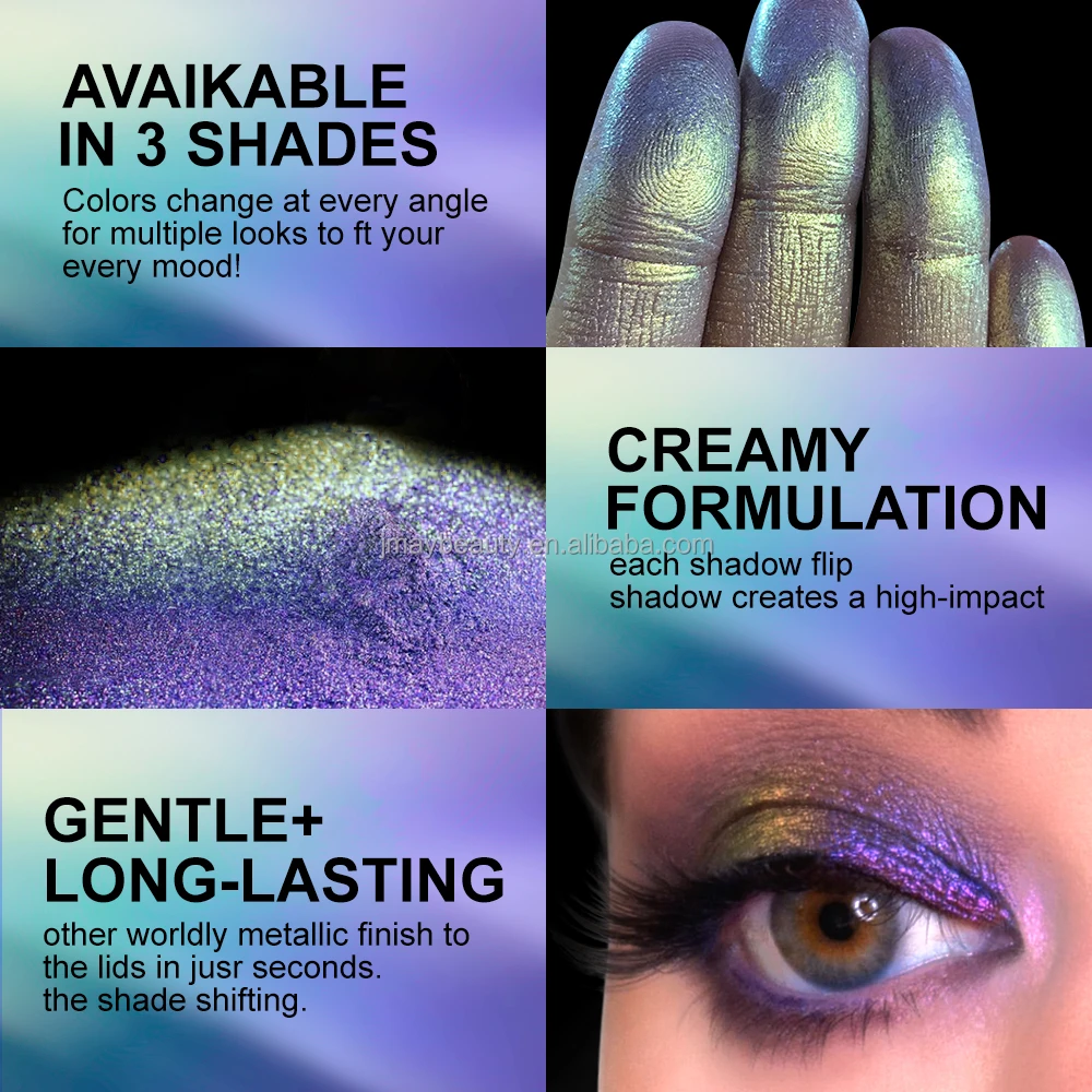 Waterproof High Pigment Multichrome Pressed Chrome Shimmer Vegan 26mm ...