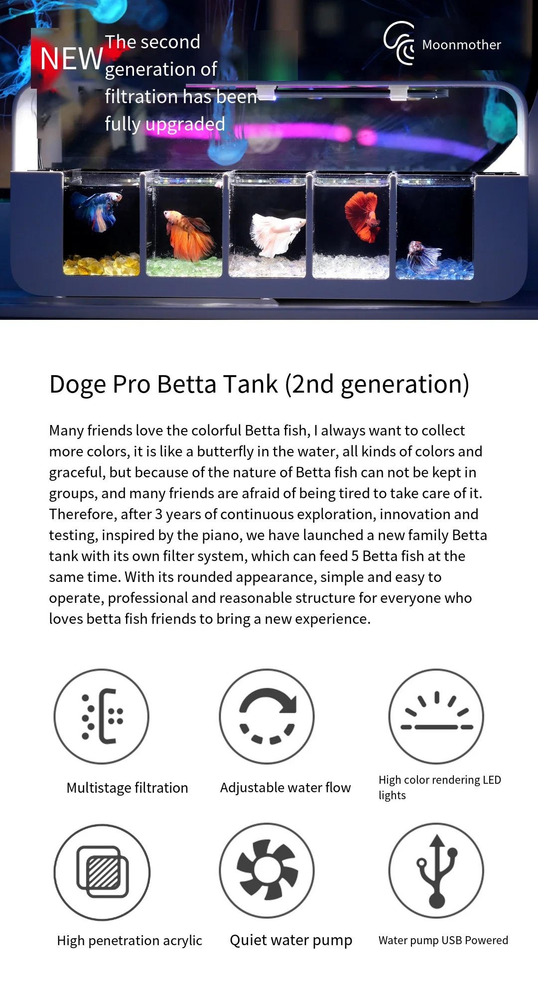 OEM New Layered Douyu Fish tank Combination Multi Grid Moonlight ...