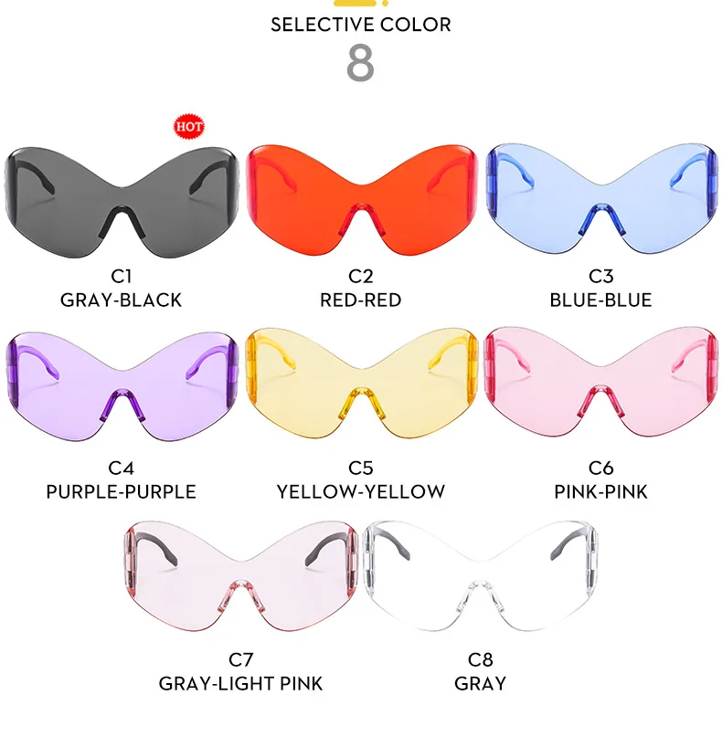 Lunette De Soleil Homme New Trendy Steampunk Women's Oversized ...