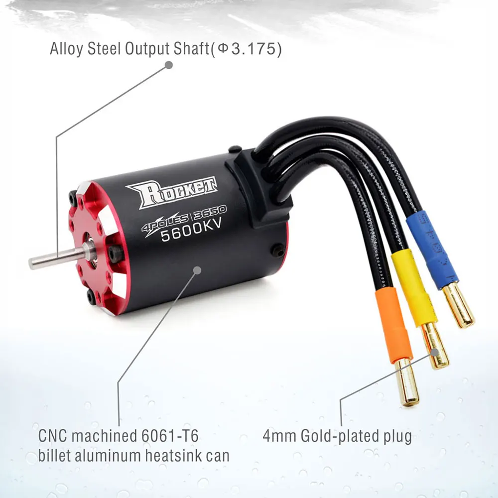 2022 Rocket Supersonic V2 36 Series Brushless Motor for Cars