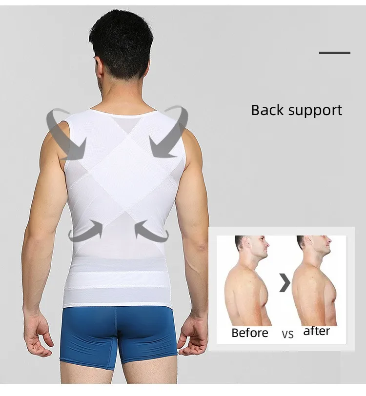 Hot Sellers Men's Slimming Body Shape Wear Corset Fitness Compression ...