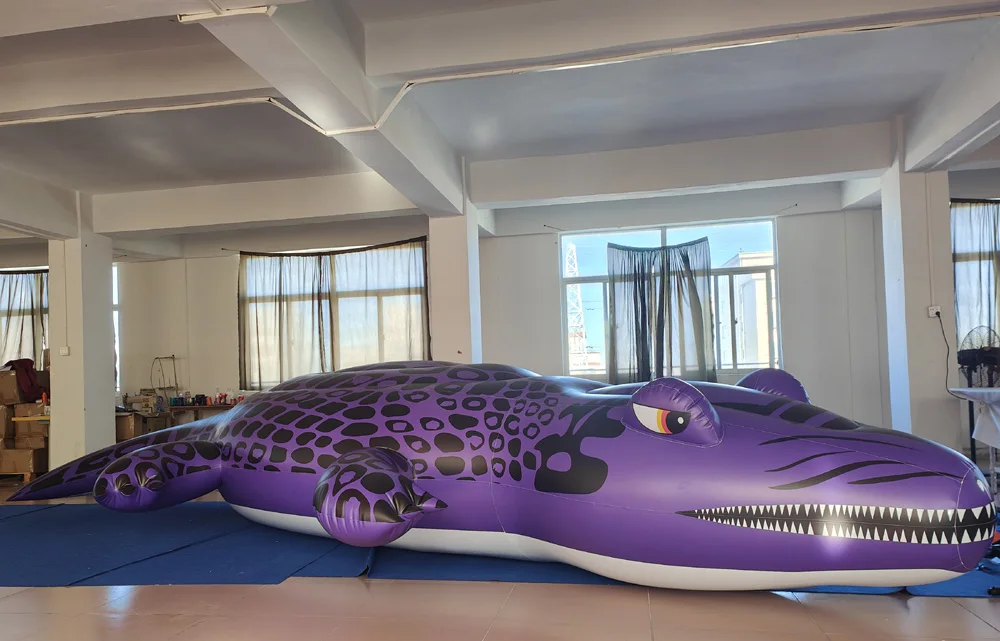 Beile Customize 7M Long Big Cartoon Inflatable Crocodile Animal