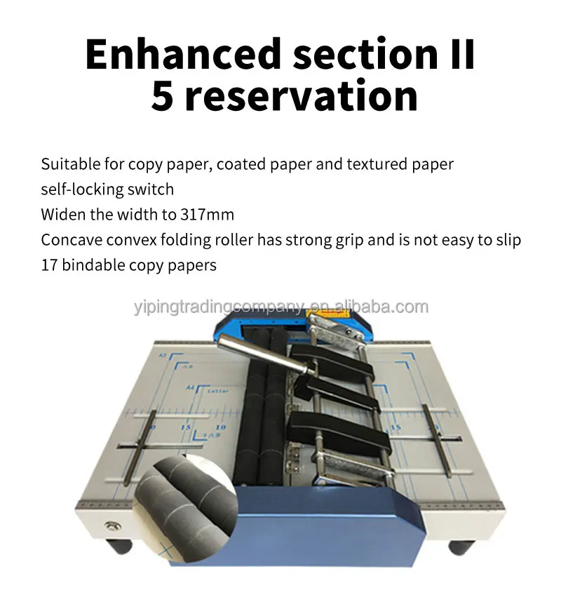 300 Books/hr Speed Manual Binding Booklet Maker & Folder - OEM