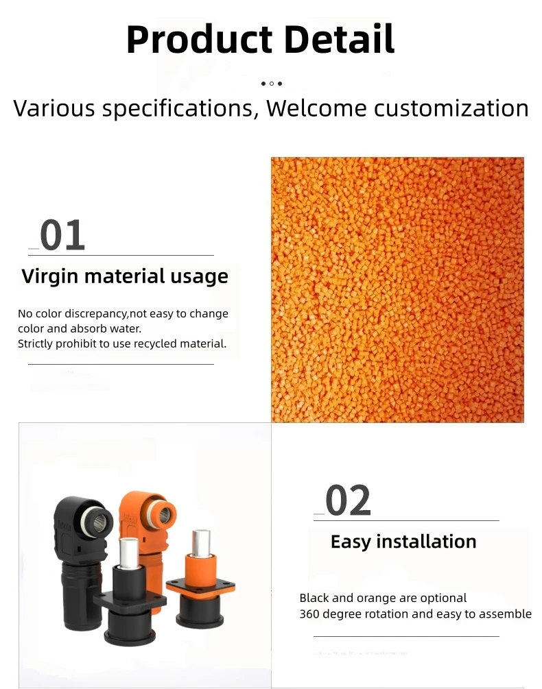 120A 150A 200A Single Pin 1 Core Quick Plug Energy Storage Connector ...