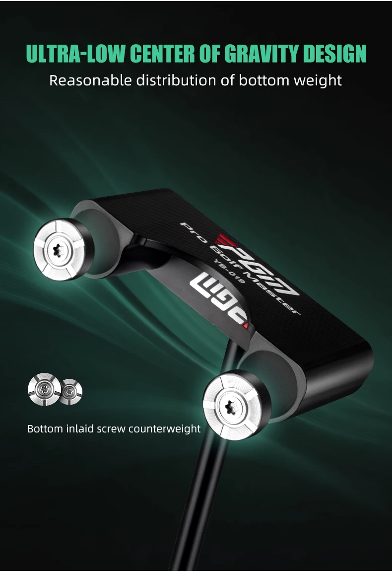 PGM TUG045 Self Standing CNC Golf Club Putter - Graphite Shaft