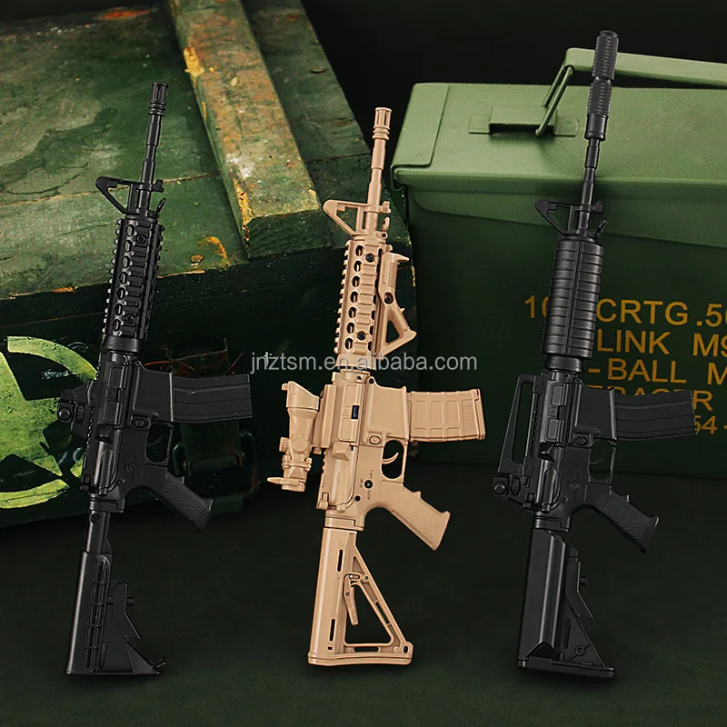 M4a1 Carbine Ar15 Metal Gun Model Realistic Assembly Toy M4a1 Rifle ...