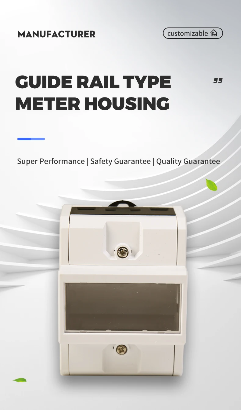 Factory Customized Single Phase 4p 35mm Din Rail Electric Energy Meter ...