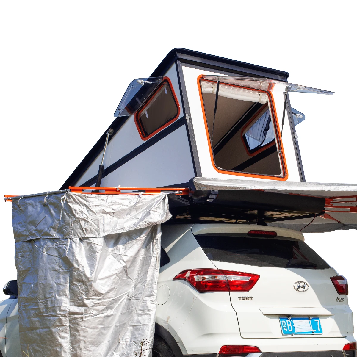 Camping RV Camper Hard Shell Roof Top Tent - Aluminum Frame