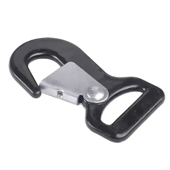 38mm Heavy Duty Black Pvc Plastic Snap Hook - Buy Hook And Loop,Snap ...