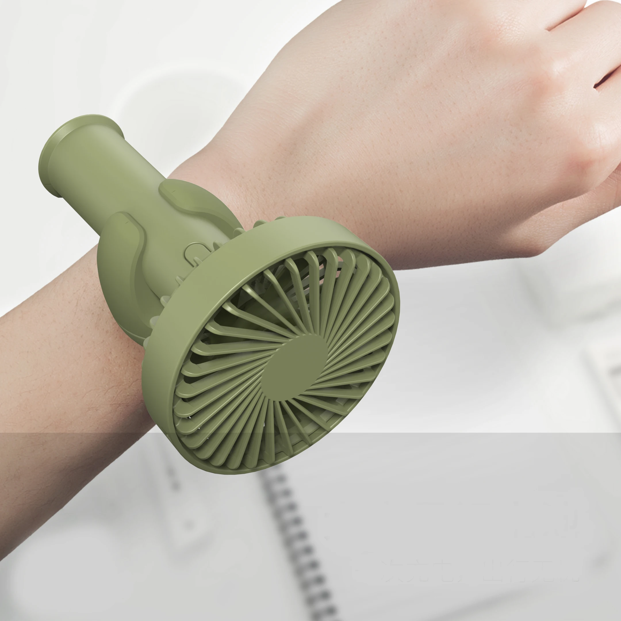 2000mah Rechargeable Mini Hand Fan Portable Mini Fan Wrist Silicone ...