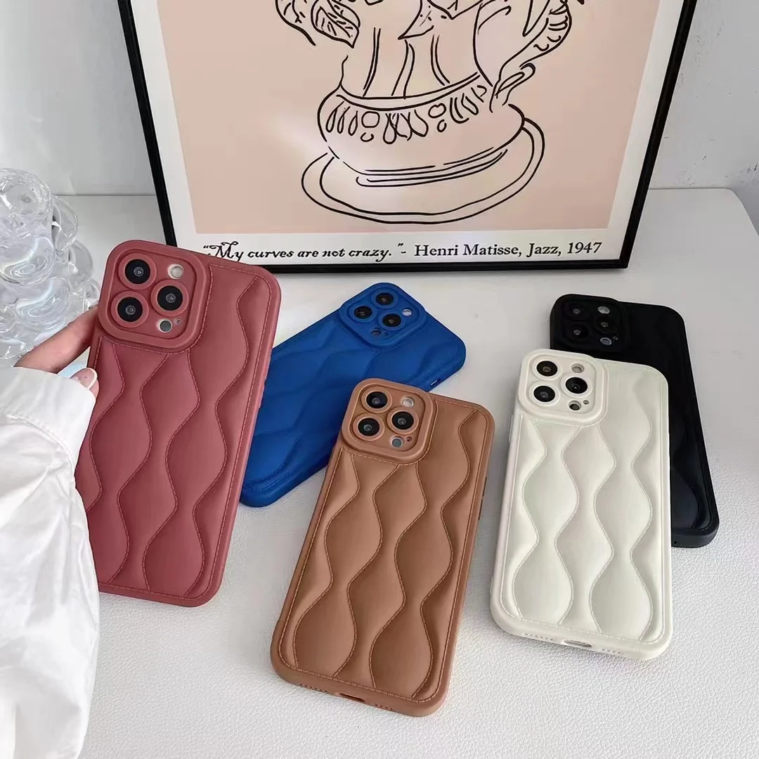 Mobile Phone&accessories Klein Blue Down Jacket Cover Jelly Puffy Phone ...