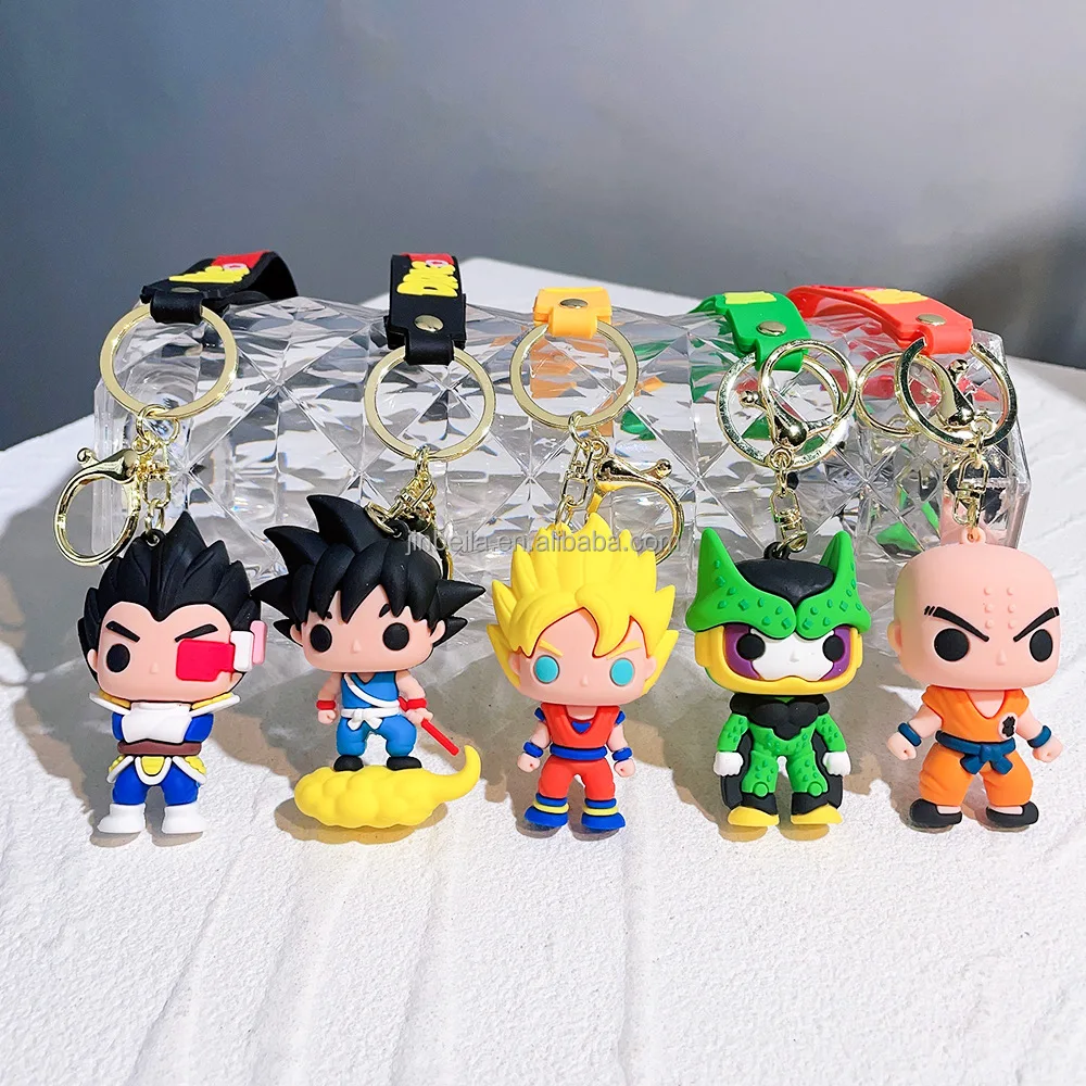 71 Styles of Cartoon 3D Anime Key Chains - Fun & Collectibles
