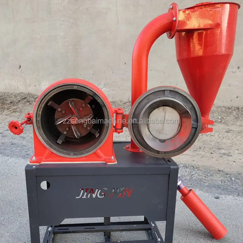 500-600kg/h Small Corn Maize Self-priming Grain Grinder Machine Soybean ...