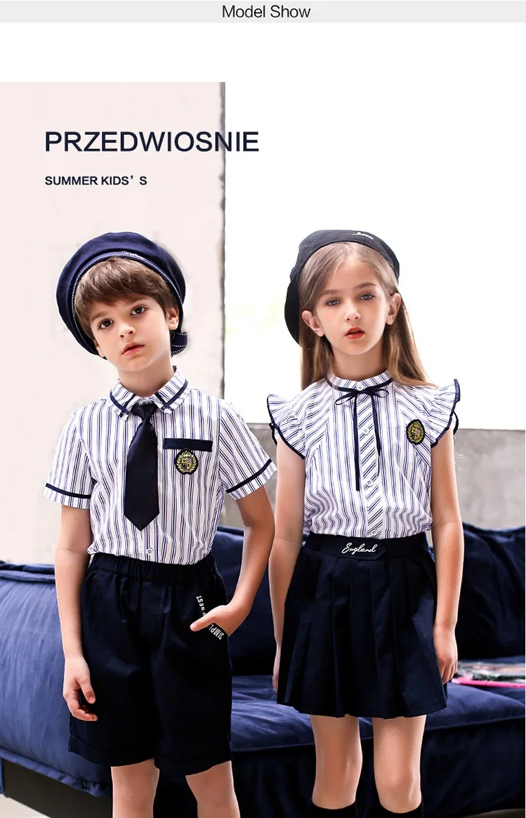 Custom Unisex Summer British School Uniform for Primary School/Middle ...