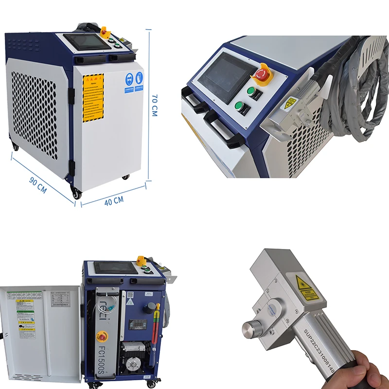 2000w Industrial Laser Cleaning Machine Laser Rust Removal Laser ...