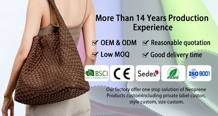 Neoprene Woven Bag - Designer Luxury Waterproof Handbag