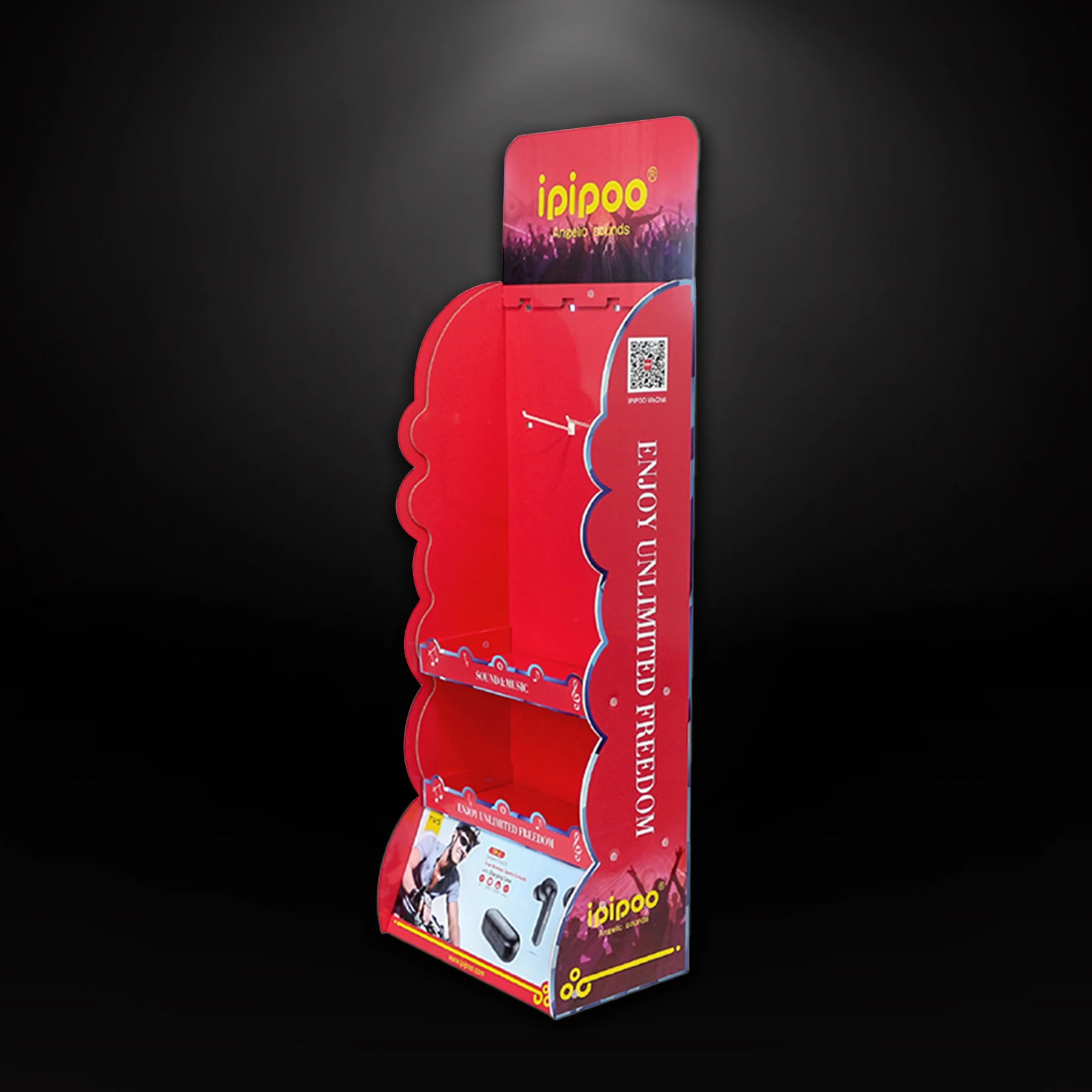 Retail Promotion Stackable Free Standing Point Of Sale Die Cut Grocery ...