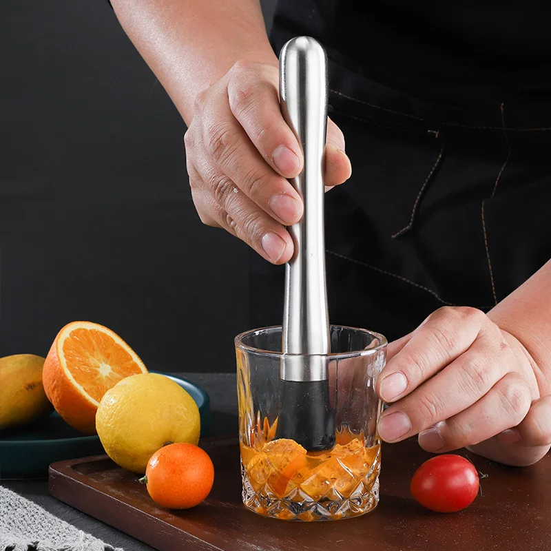 Stainless Steel Muddler Mini Pestle Ice Breaker Hammer Chipper Fruit ...