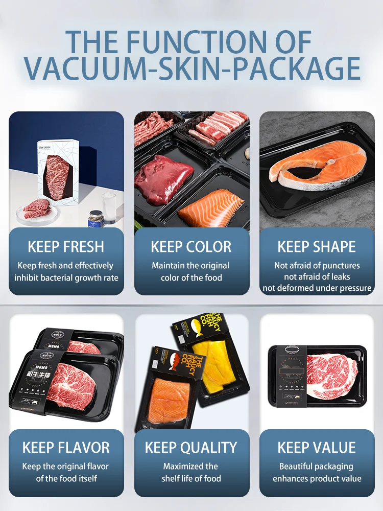 Industrial Gas Flushing Vacuum Tray Sealer Modified Atmosphere Food ...