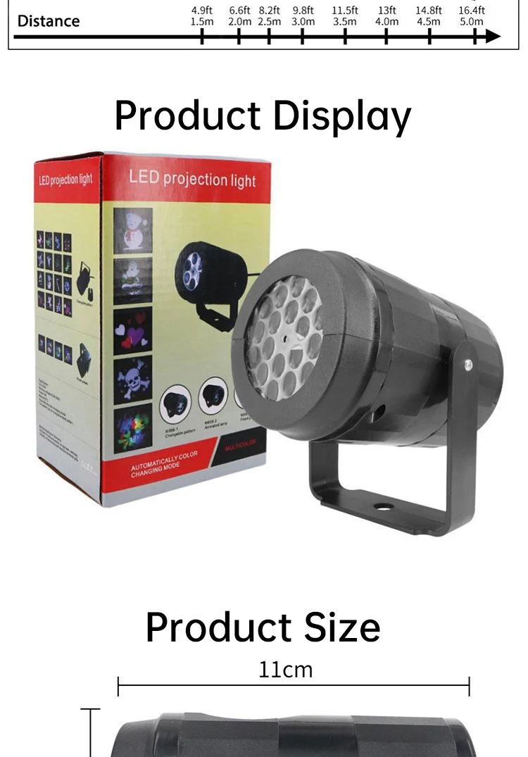 High Quality Cheap Price 16 Patterns Christmas Led Snowflake Lights ...