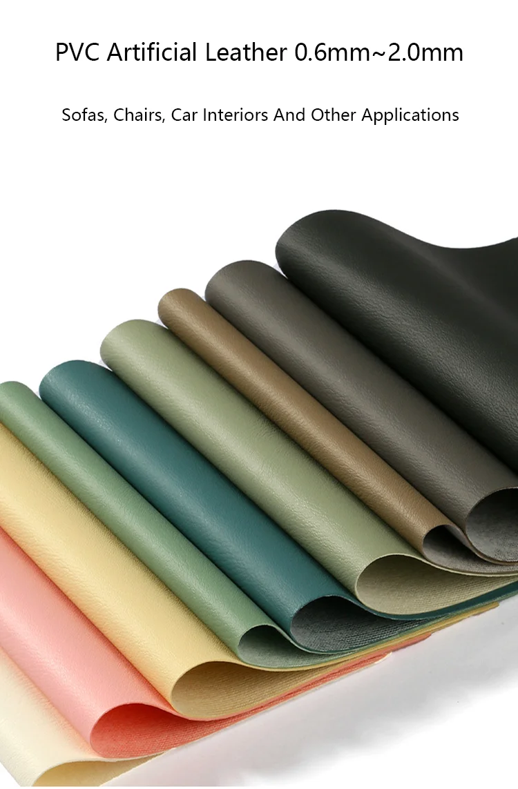 Waterproof Pvc Faux Leather Rolls Synthetic Embossed Synthetic Colorful ...