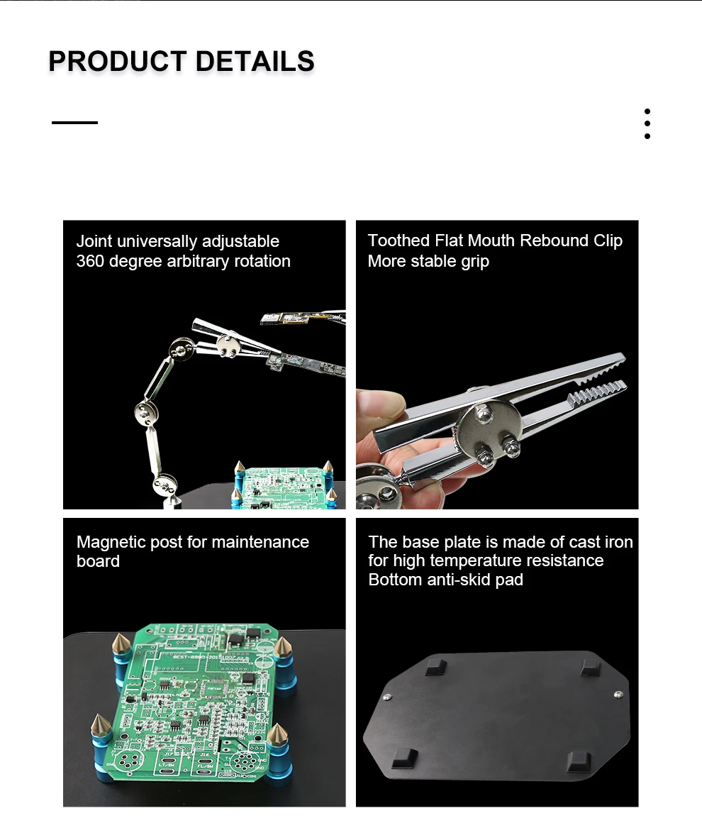 Adjustable Clamp Solder Helping Hands Tool PCB Board Holder