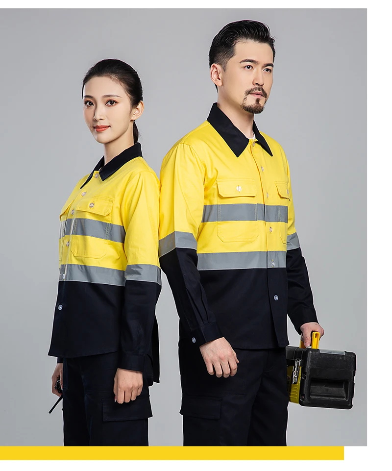 Construction High Hi Vis Workwear Work Clothes Wear Jacket Uniform ...