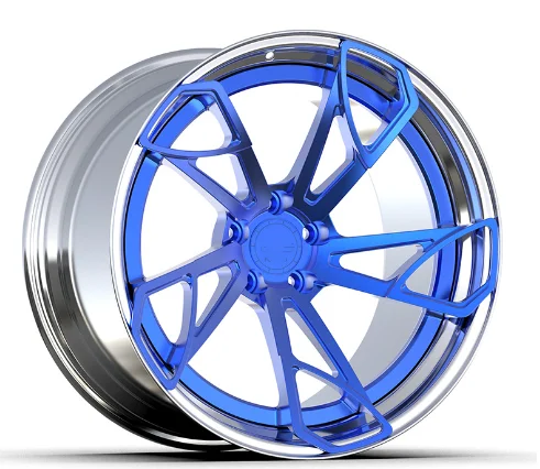 20 Inch Forged Aluminum Alloy Car Rim Star 3-Piece 5x114 PCD Gold ...