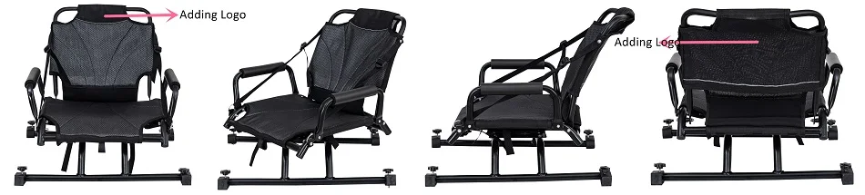 LSF 360 Swivel Aluminum Comfortable Adjustable Frame Seat for Kayak