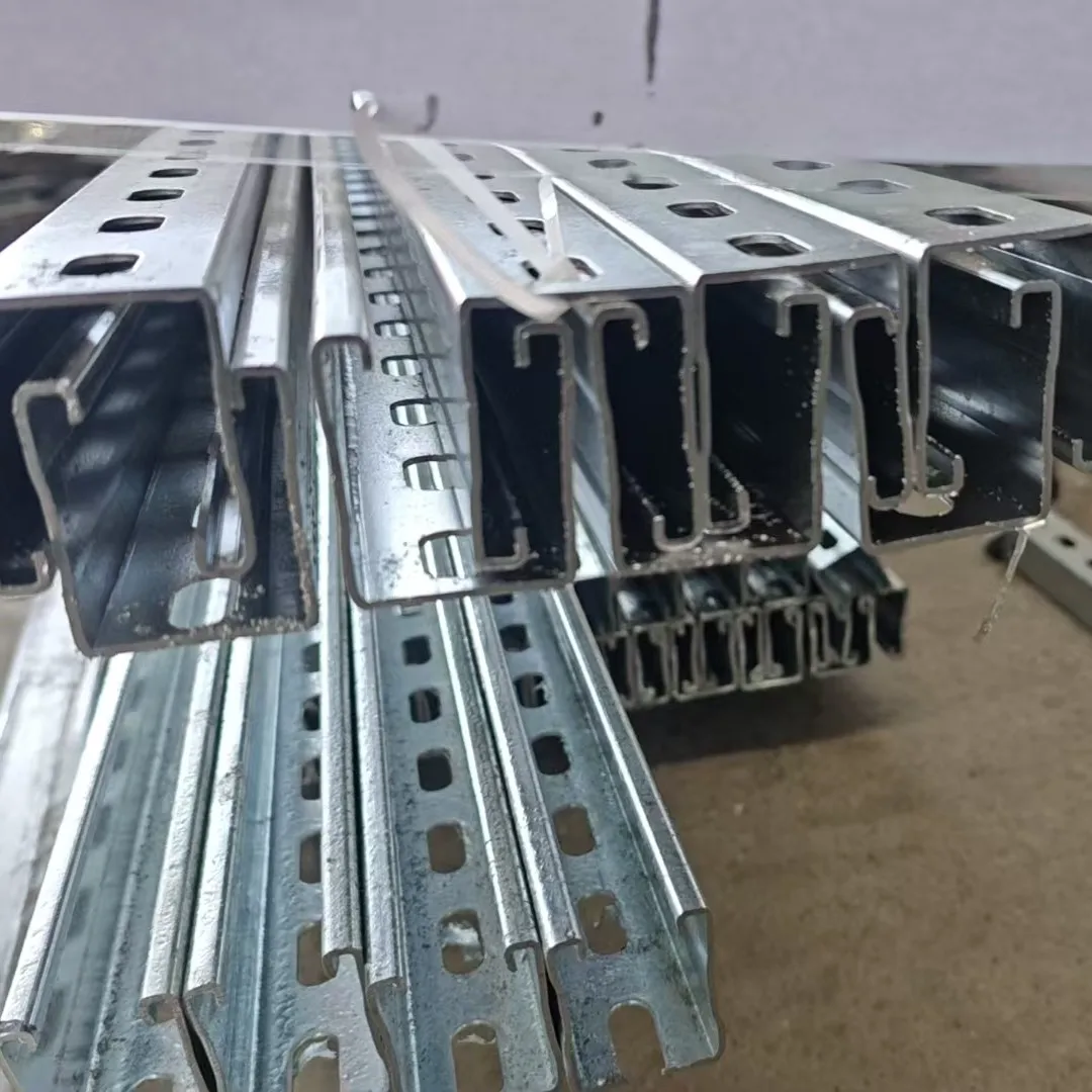 Galvanized Steel Structure U Type Rail for Solar Panel Mounting ...