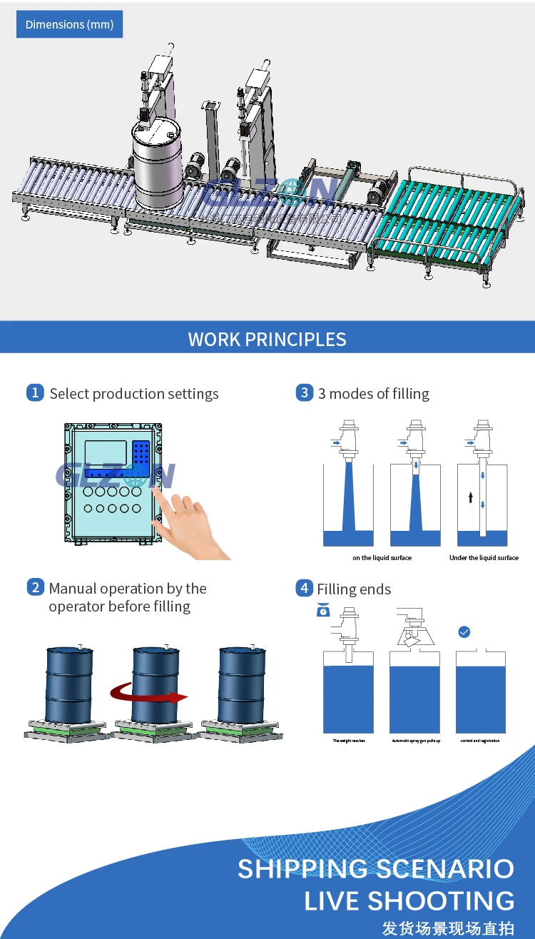 Sanitary Liquor Filling Machines with Emergency Power-Off and CIP Auto ...