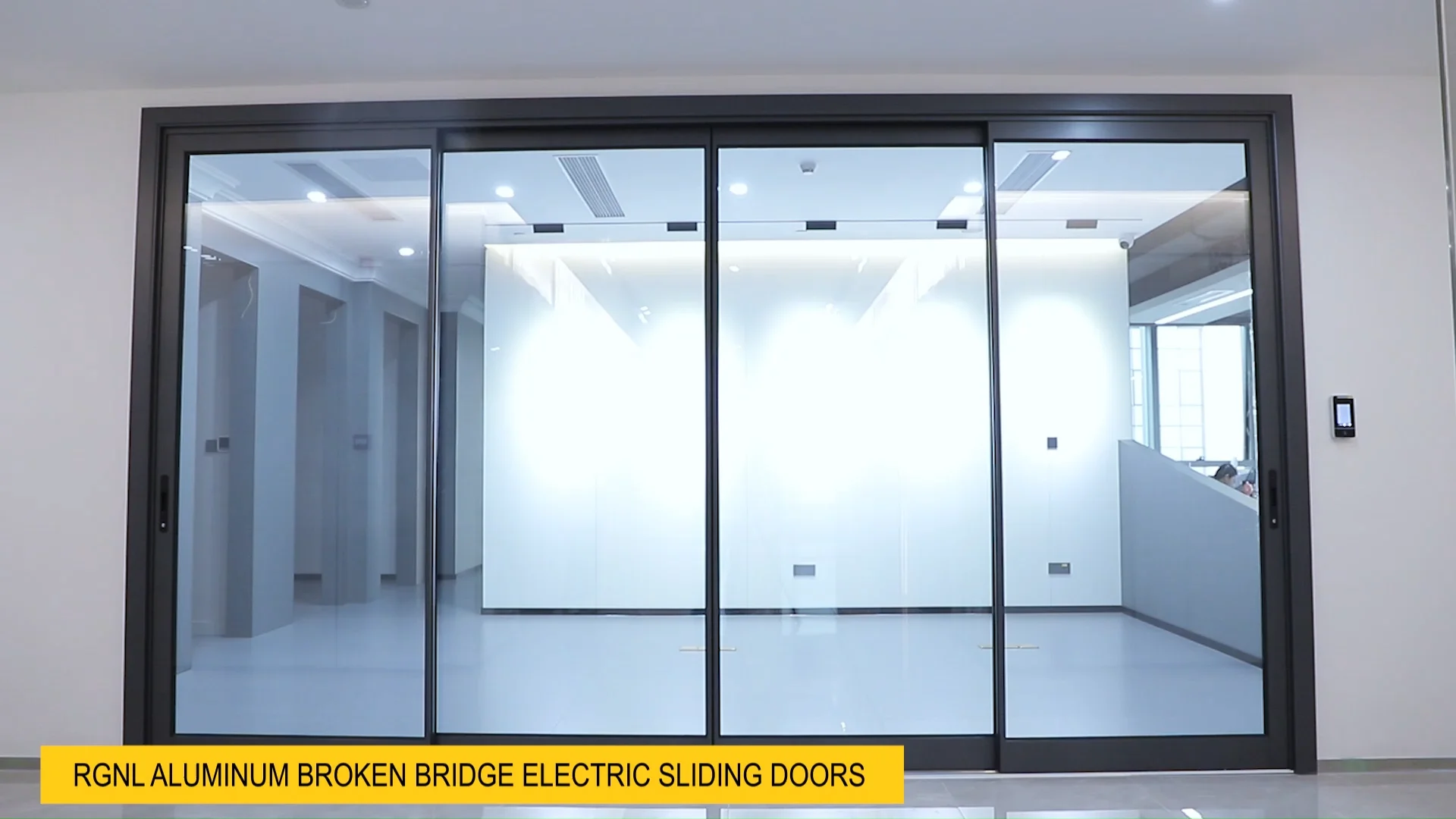 Interior Smart Electric Automatic Sliding Door Led Screen Panel