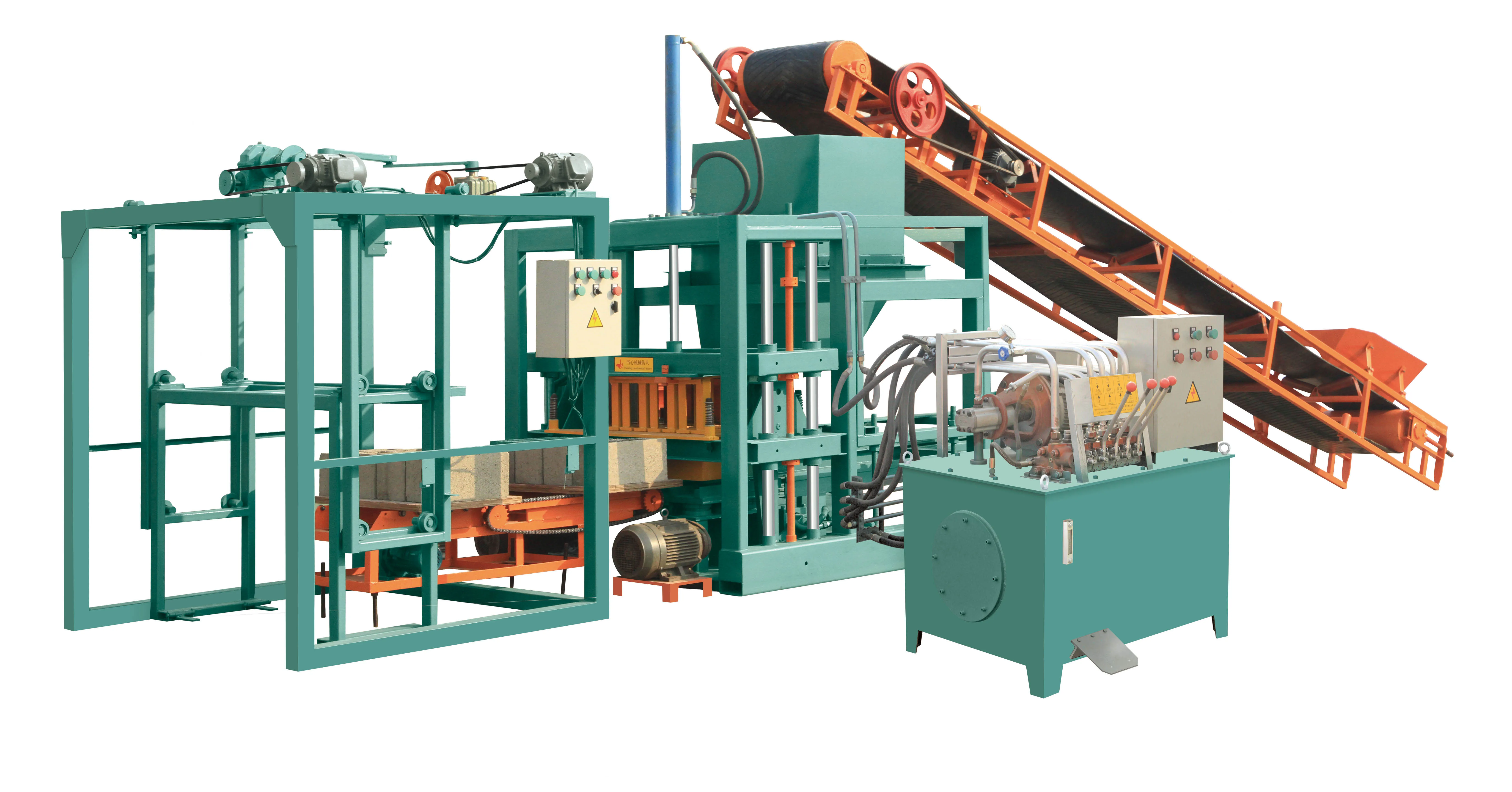 Qt4-20hydraulic Block Machine Construction Hollow Paver Block Making ...