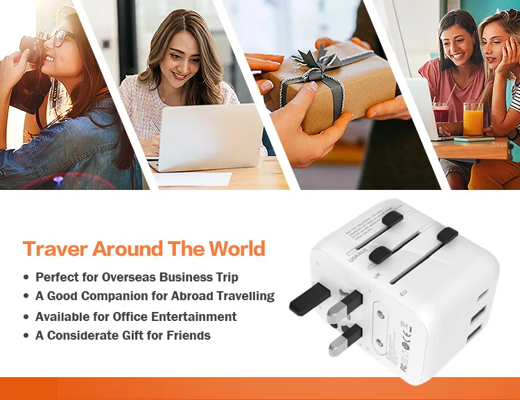 Worldplug Travel Charger - Universal Adapter for 150+ Countries