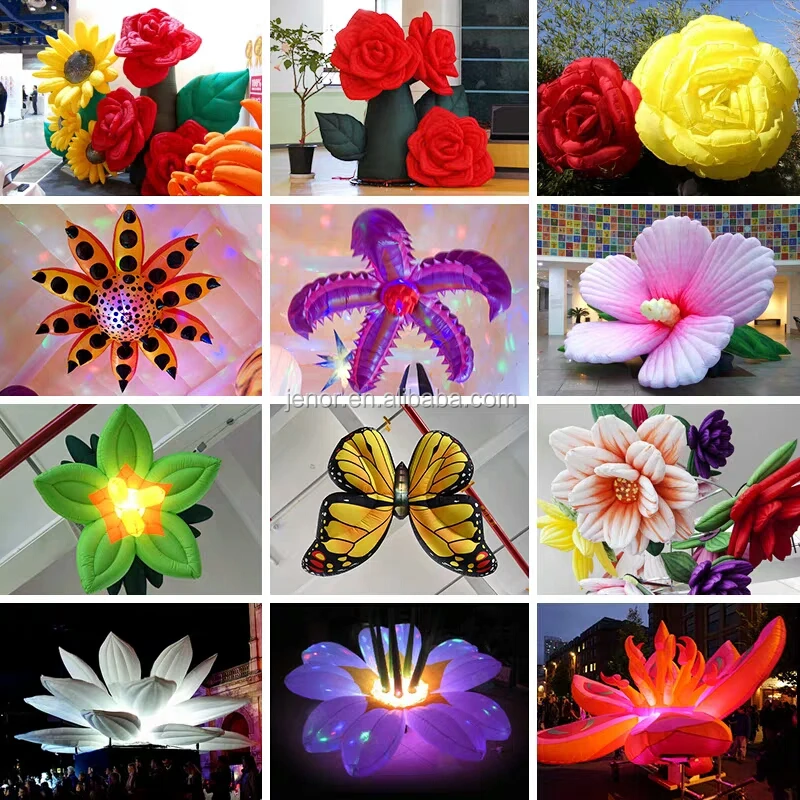 Customized Transparent Pvc Lamp Inflatable Bulb With Colorful Light For ...