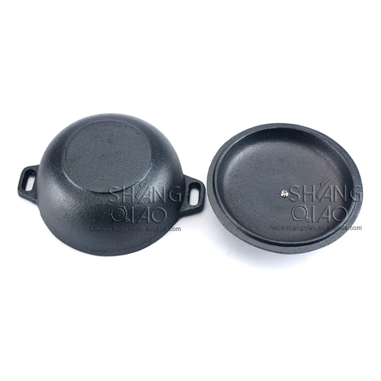 Mini Cocotte Pre-seasoned Cast Iron Mini Casserole with Lid Egg ...