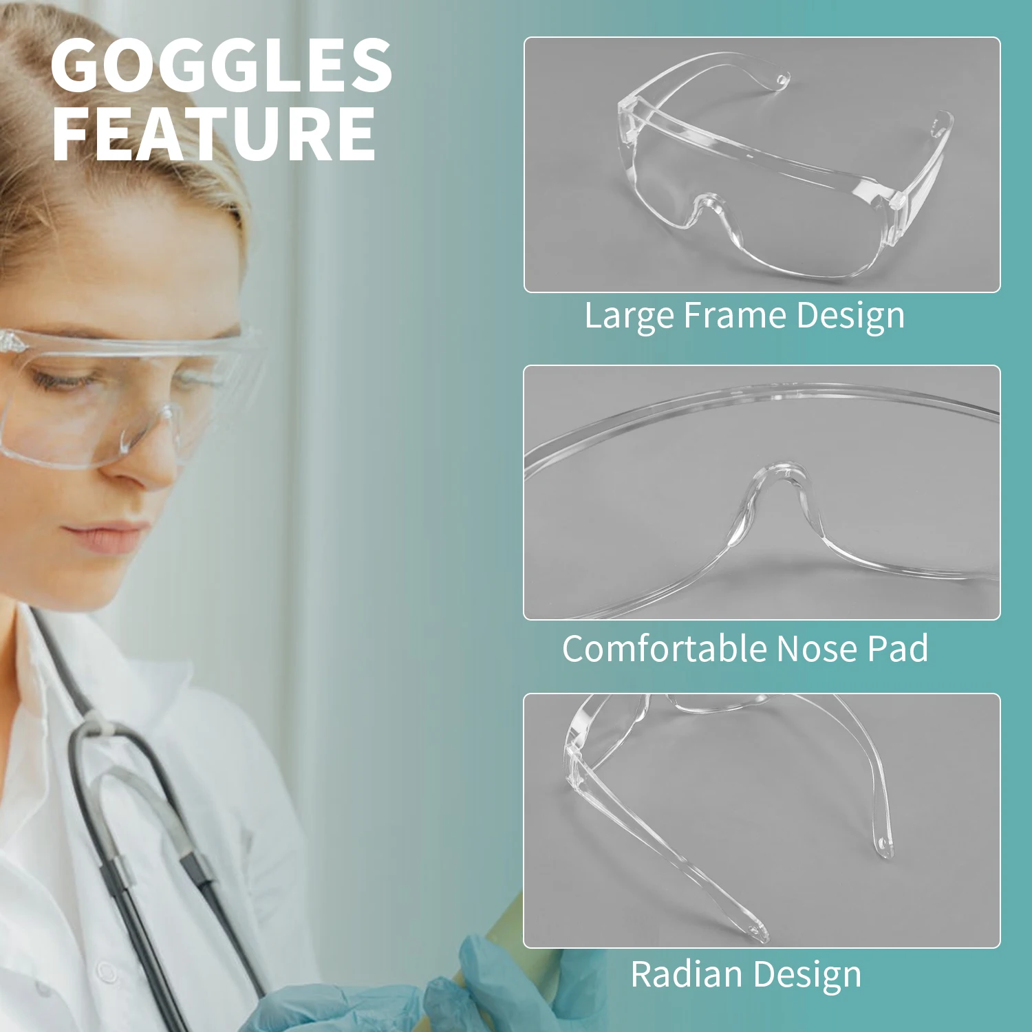 UV400 Safety Glasses - ANSI Z87.1/EN166 Certified Protection