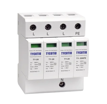 Tycotiu Ty-20 275 3+1 Tvss Three Phase Ac Type 2 Surge Protection 20ka ...