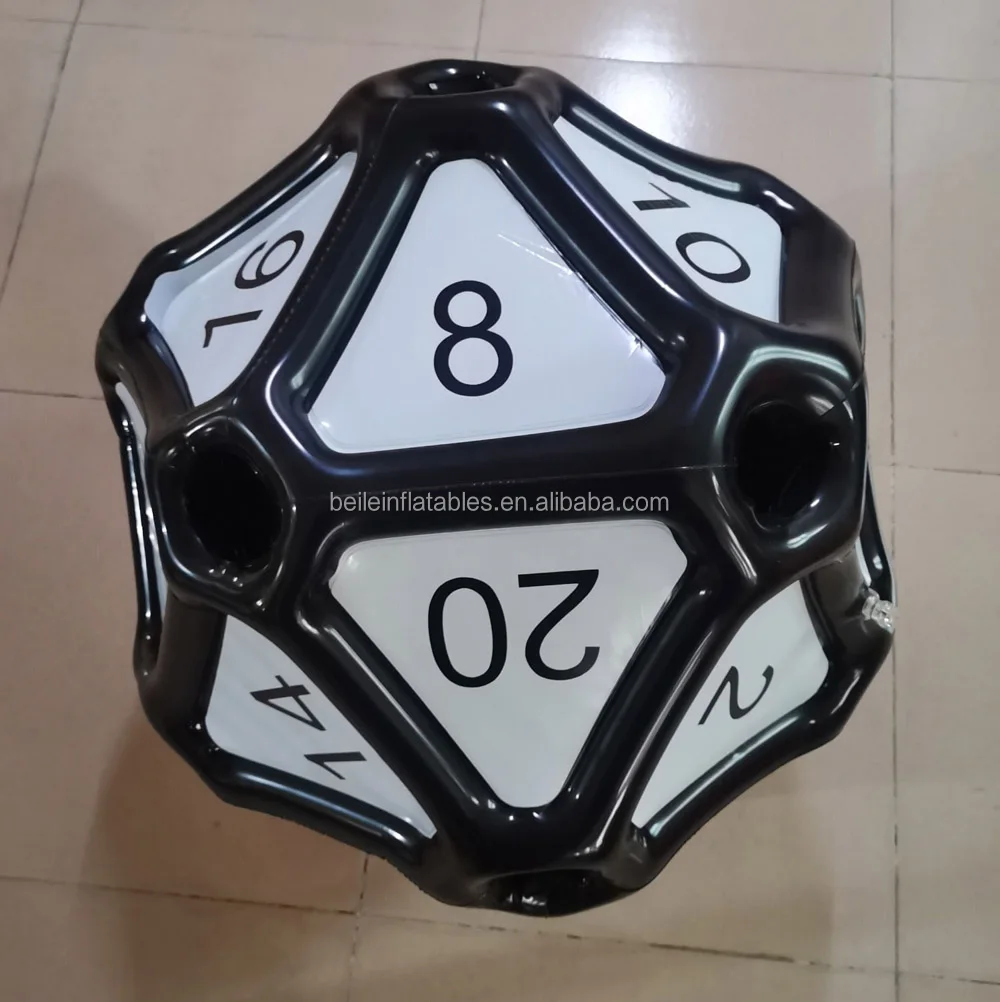 Customized High Quality Inflatable D20 Dice For Party Game - Buy ...