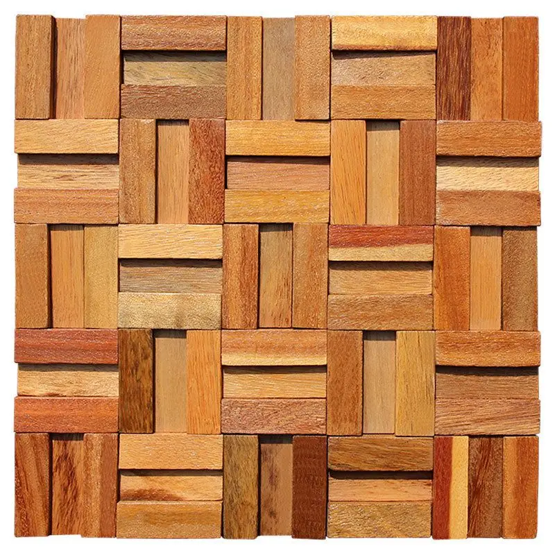 Modern Black Log Vertical Wood bar Grid Solid Wood Wall Panel Mosaic TV ...
