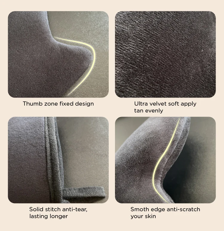 Wholesale Custom Long Tanning Oil Applicator Mitt Self Tanning Sponge ...