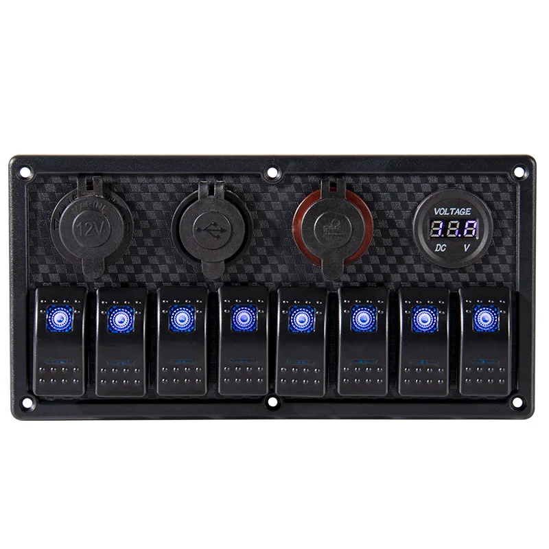 Marine 8-key Switch Panel Rv Conversion Multi-route Controller ...
