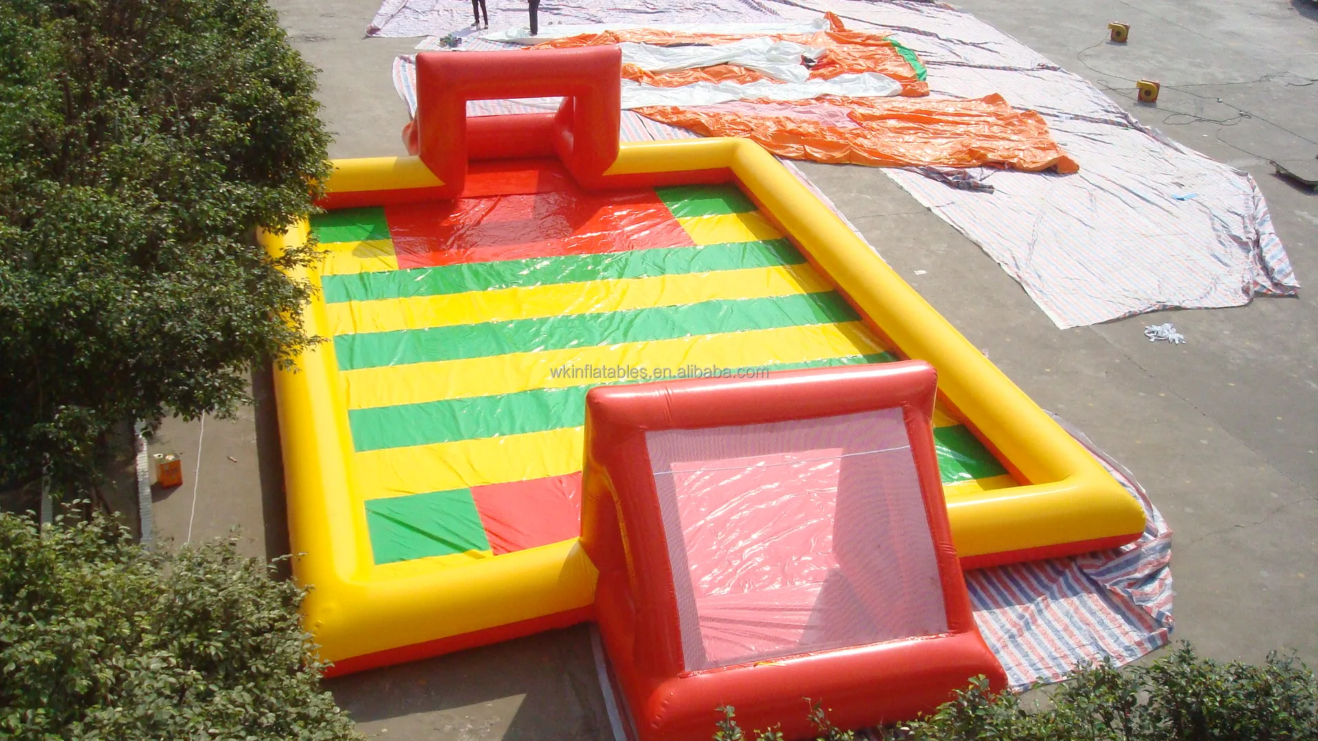 Large Inflatable Bubble Soccer Field Inflatable Bubble Football Field ...