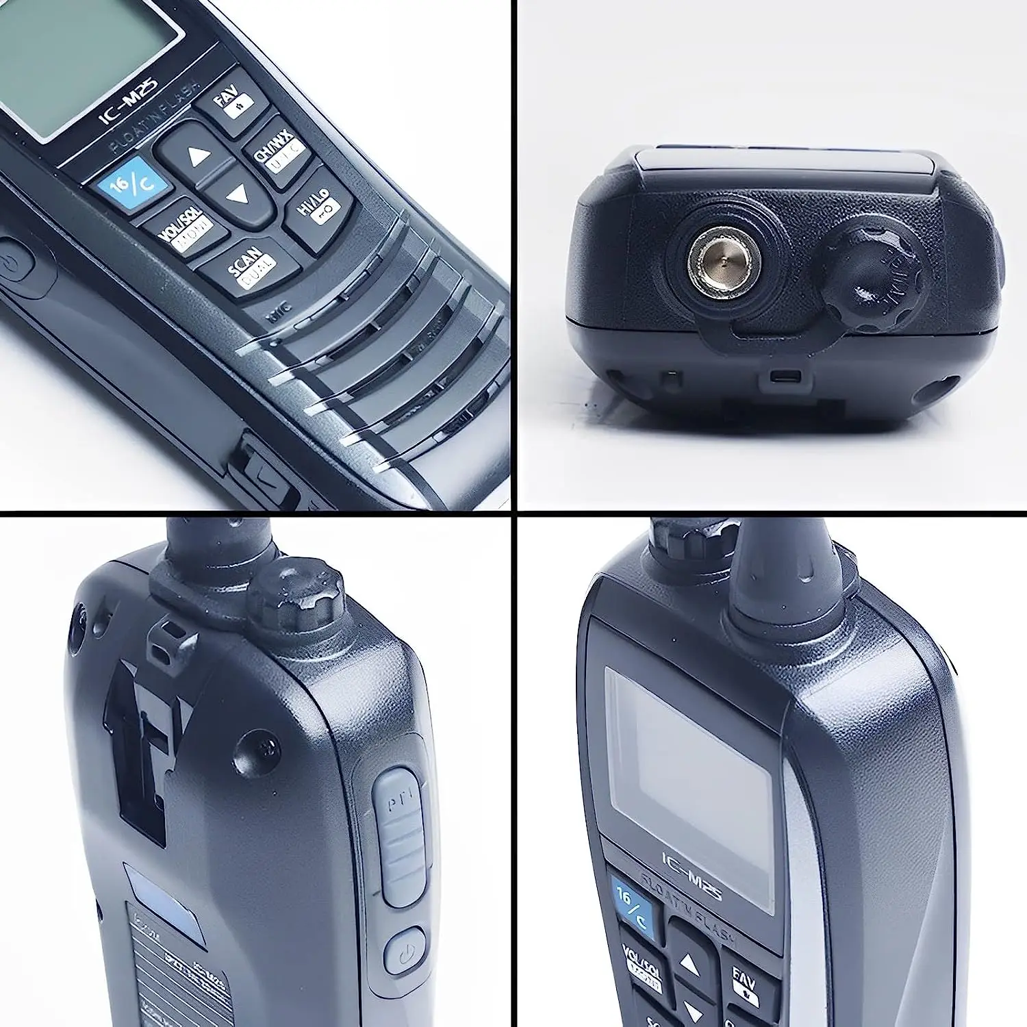 Ic-m25 Marine Walkie Talkie Portable Two Way Vhf Radio 5km Waterproof Handheld Transceiver ...