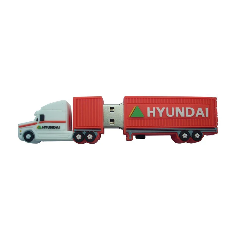 Container Truck Shape Flash Drive Pvc Trailer Shape U Disk Express ...