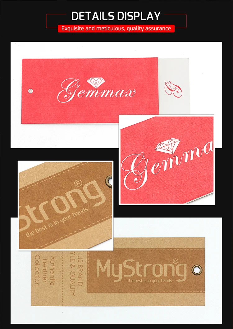 Custom Shape Brand Logo Hang Tag New Design Kids Clothing Hang Tag Sock ...