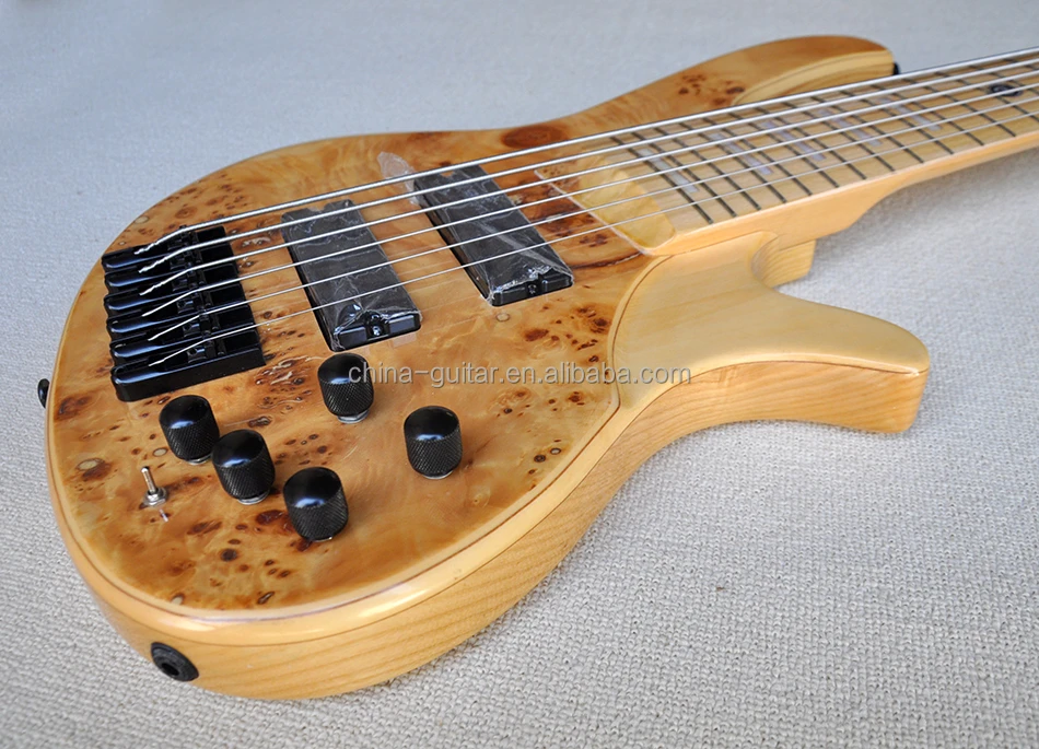 Huiyuan Custom 6 Strings Electric Bass Guitar With Black Hardware ...