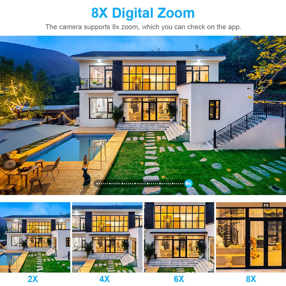 Triple Lens Wifi Camera - Outdoor Security & Night Vision